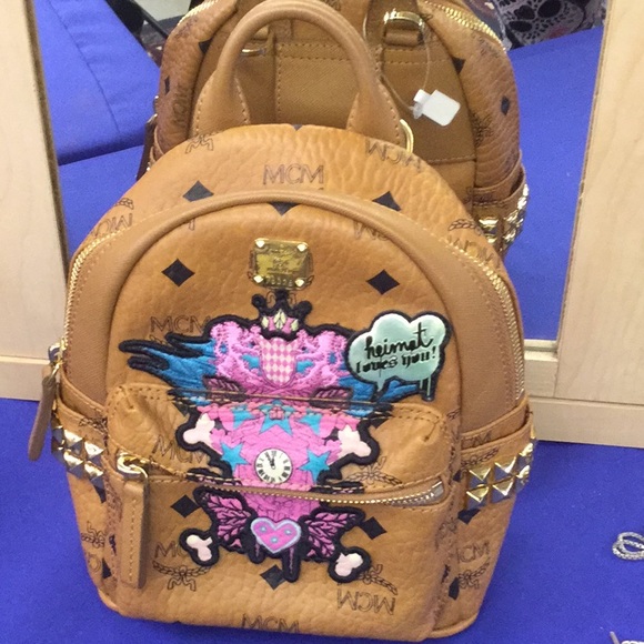 MCM | Bags | Mcm Limited Edition Mini Studded Backpack | Poshmark